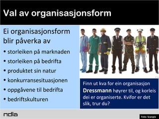 Organisasjonsoppbygging | PPT