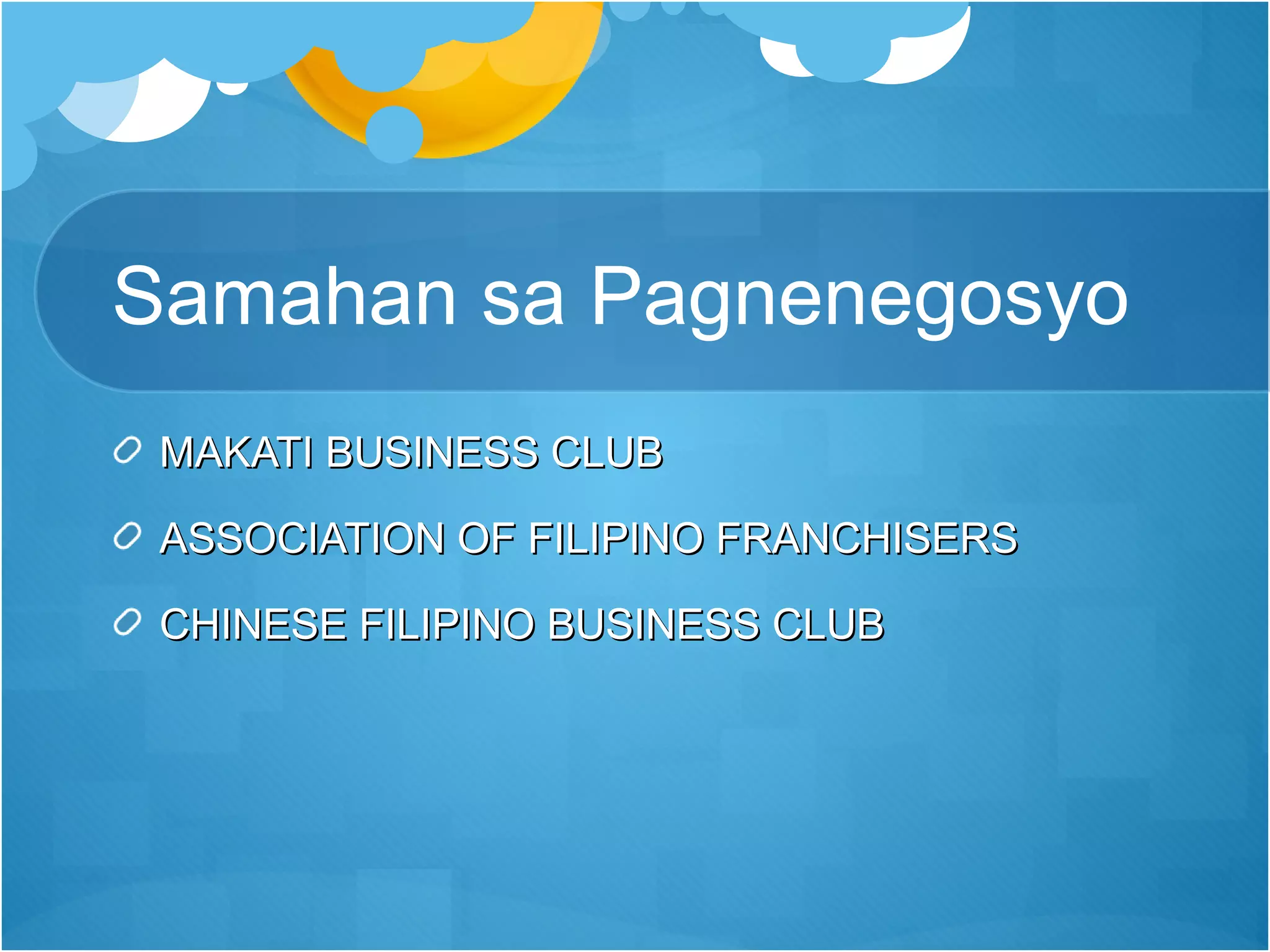 Organisasyon ng Negosyo | PPT