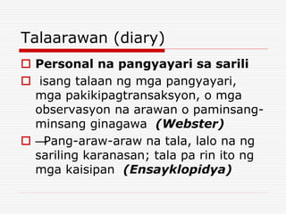 Mga aralin sa masining na pagpapahayag | PPTX
