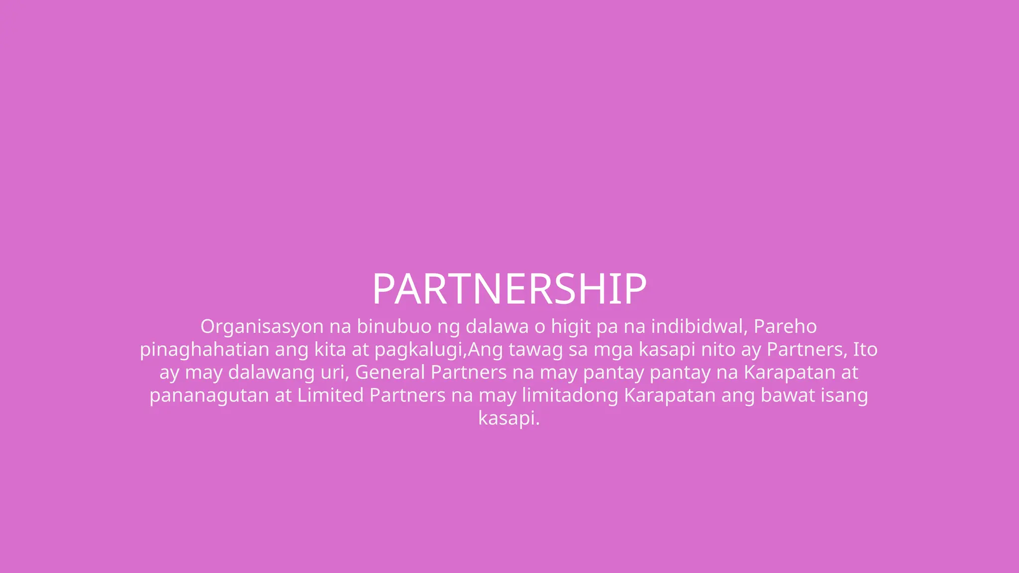 Organisasyon ng Negosyo Grade 9 Aralin Panlipunan | PPTX