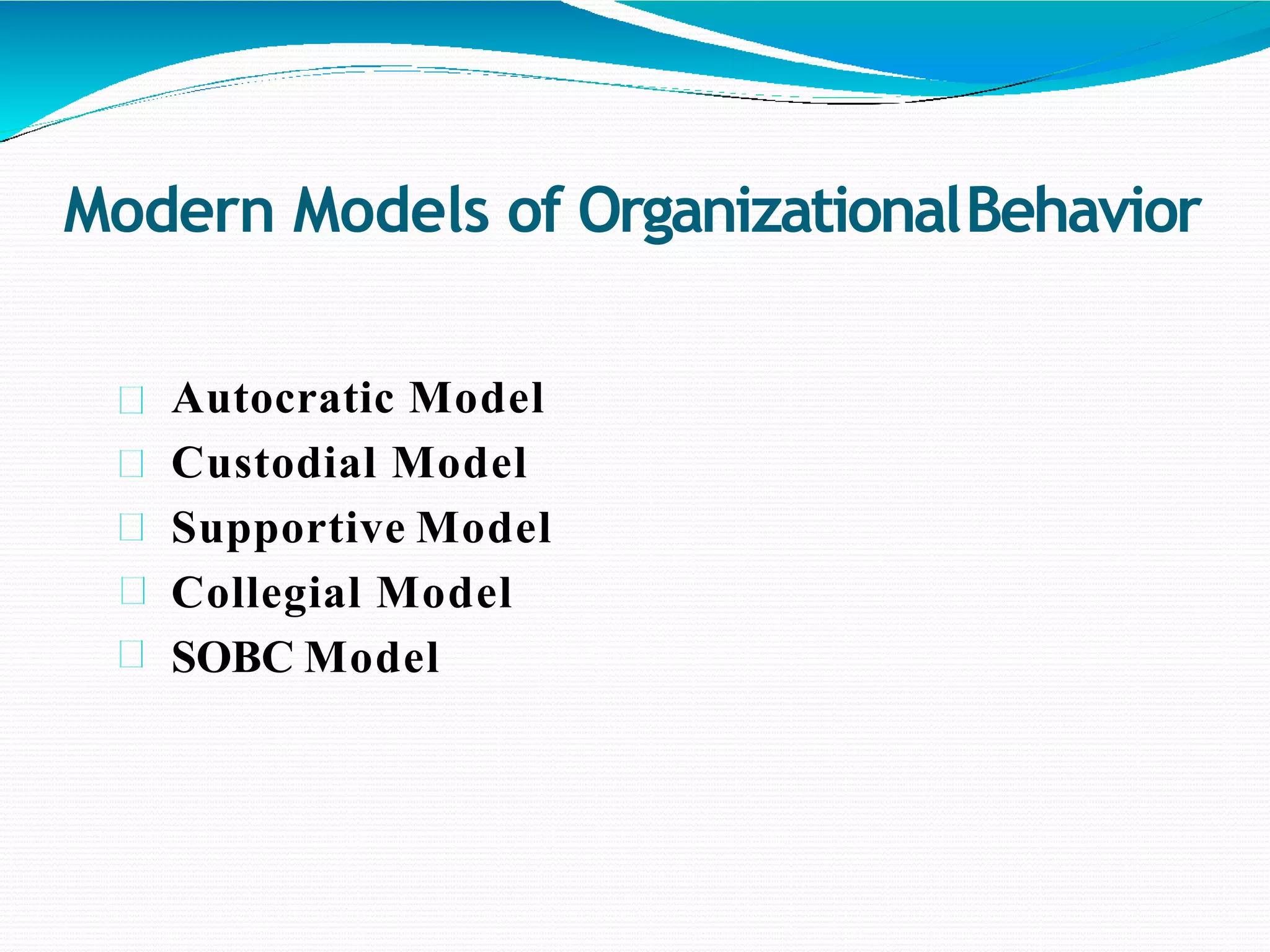 Organisatioal Behaviour | PPT