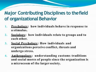 Organisatioal Behaviour | PPTX