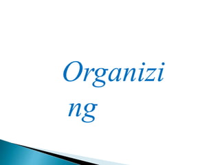 Organisation | PPT
