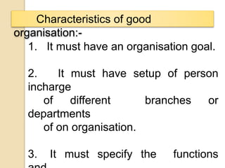 Organisation IN CPM | PPTX