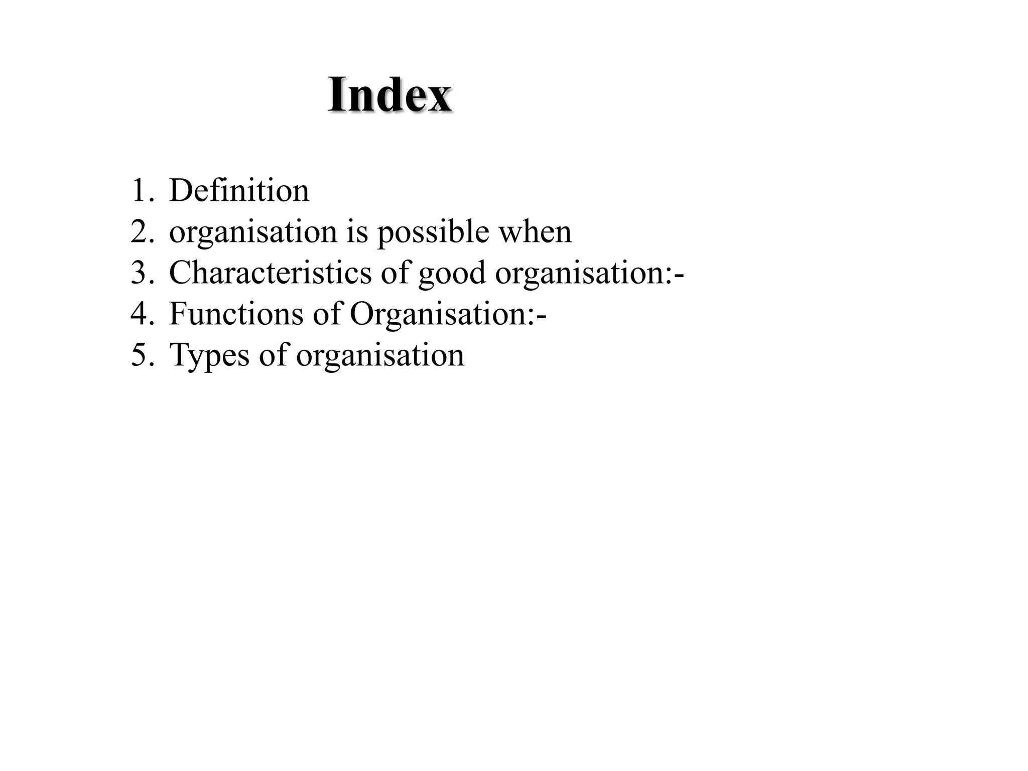 Organisation | PPTX