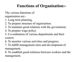 Organisation | PPTX | Business | Business and Finance