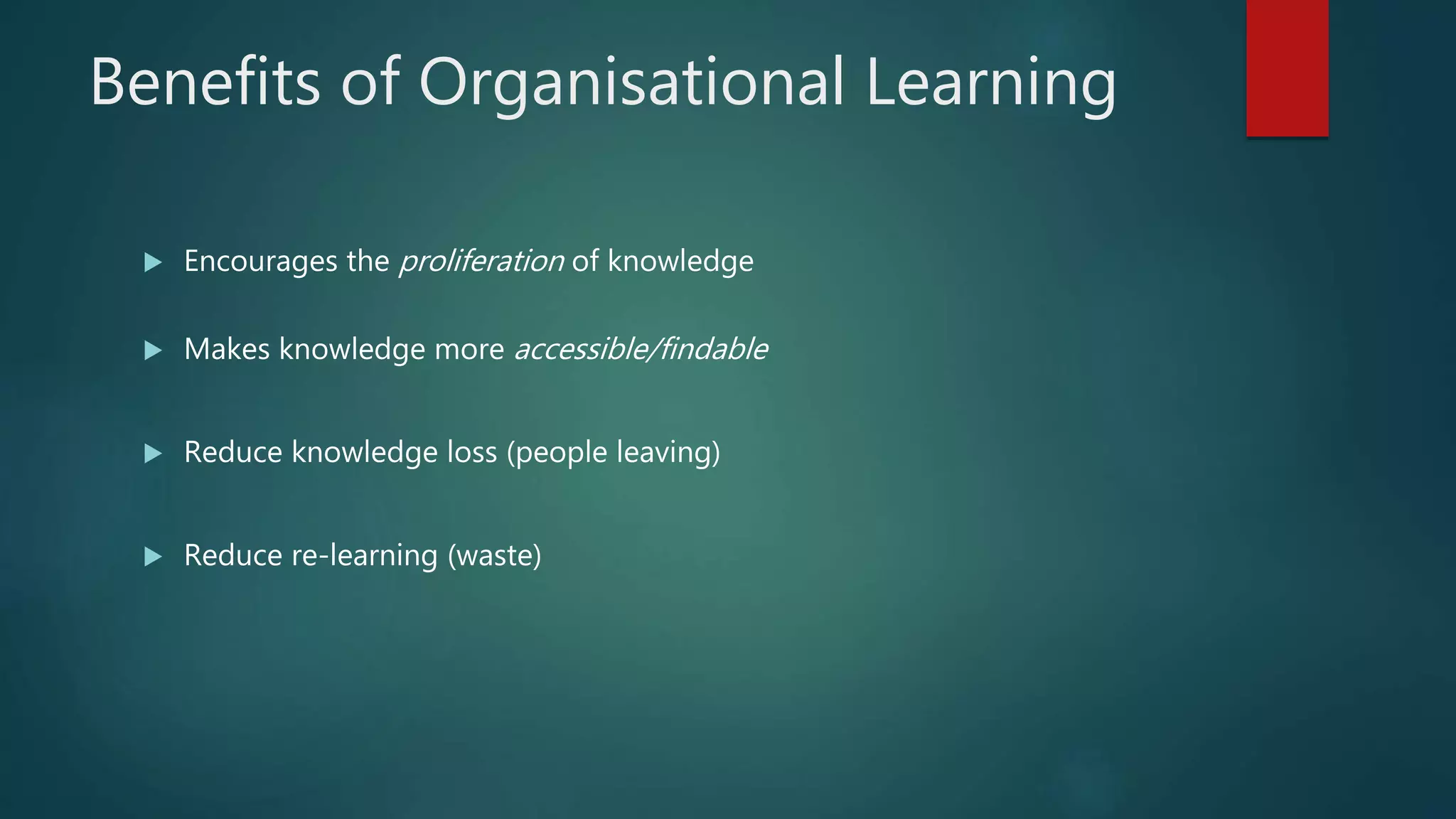 Organisational Learning | PPTX