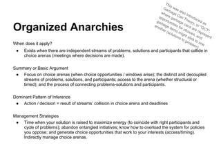 Organisational analysis - course summary | PDF