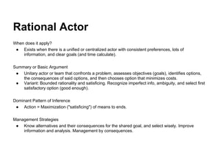 Organisational analysis - course summary | PDF