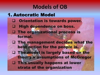 Organisational behavior by savitha shetty governemnt college of nursing ...