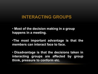 Group behaviour ppt | PPTX