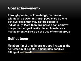 Group behaviour ppt | PPTX