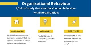Organisational Behaviour. | PPTX