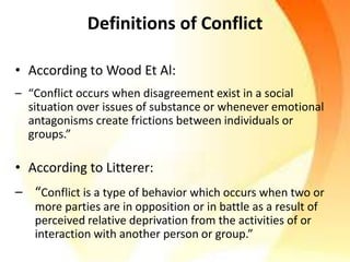 Conflicts | PPTX | War and Conflicts