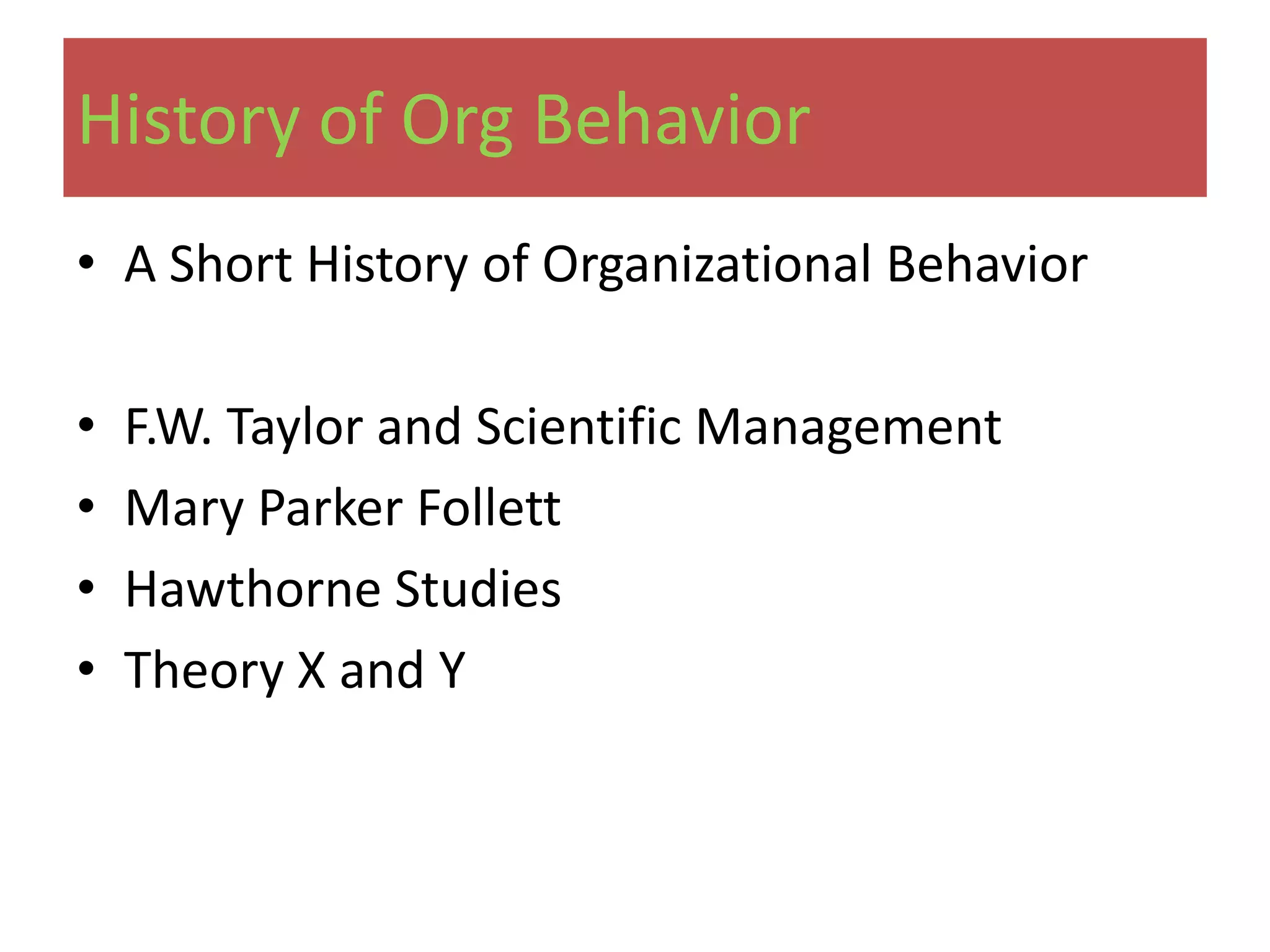 Organisational behaviour | PPTX