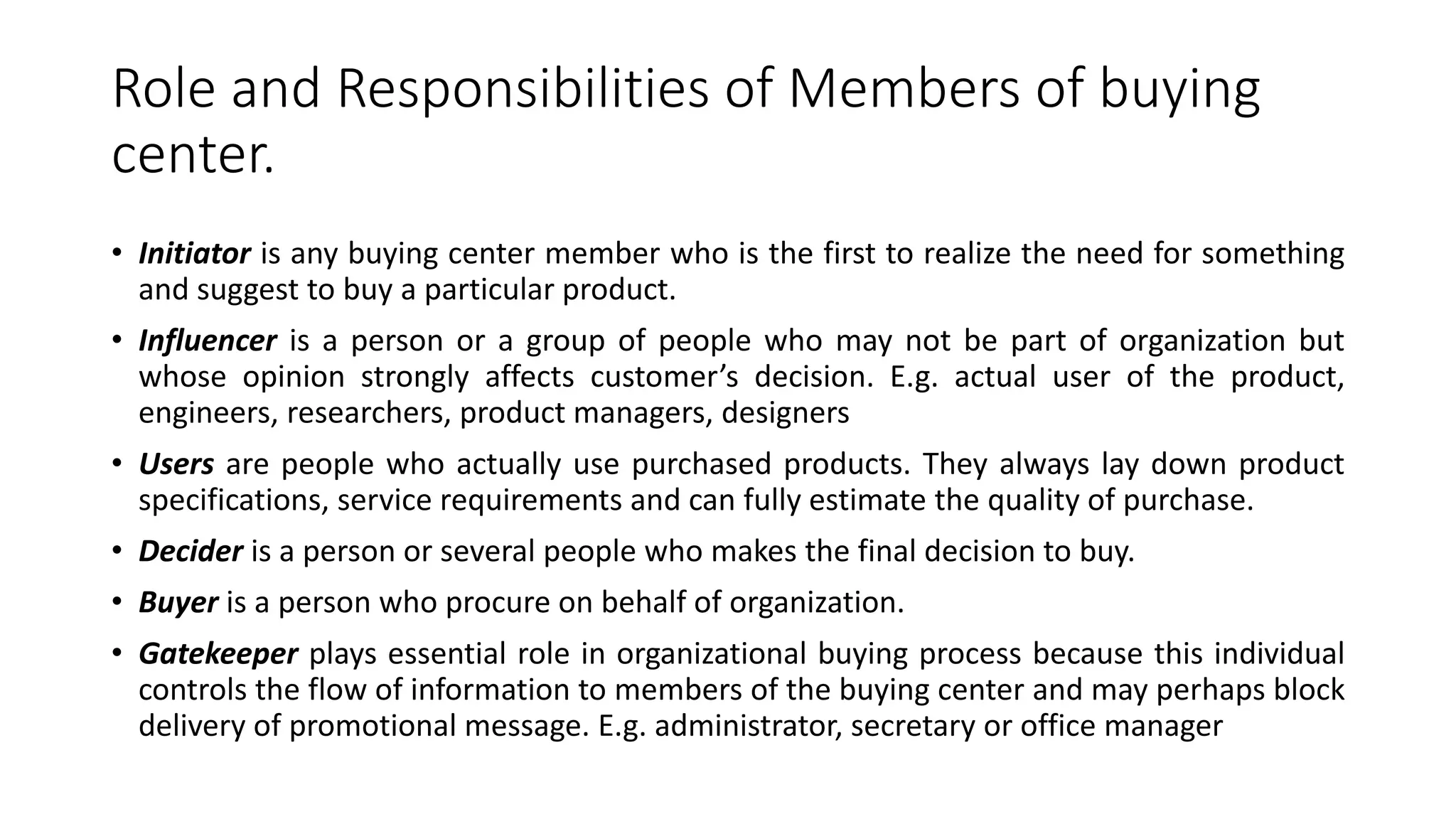 Organisational buying | PPTX