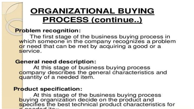 Organisational buying | PPT