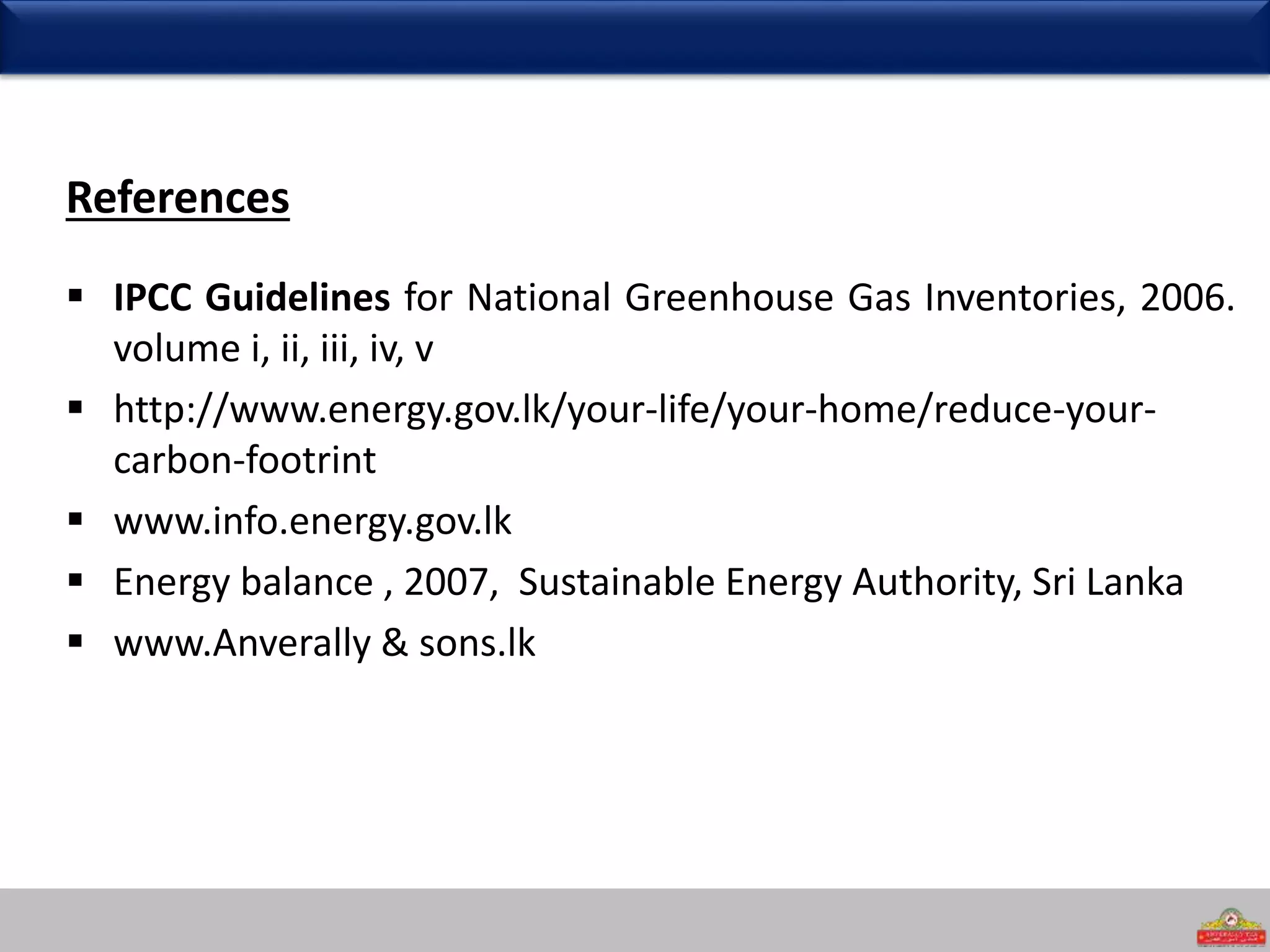 Organisational carbon footprint analysis | PPTX