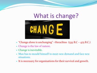 Organisational Change, change agents and QWL | PPTX | Business ...