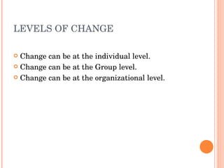 Organisational change | PPT
