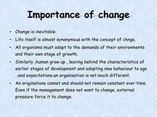 Organisational change | PPTX