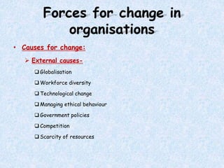 Organisational change | PPTX