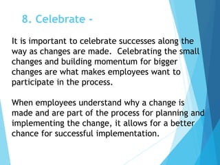 Organisational change implementation | PPTX