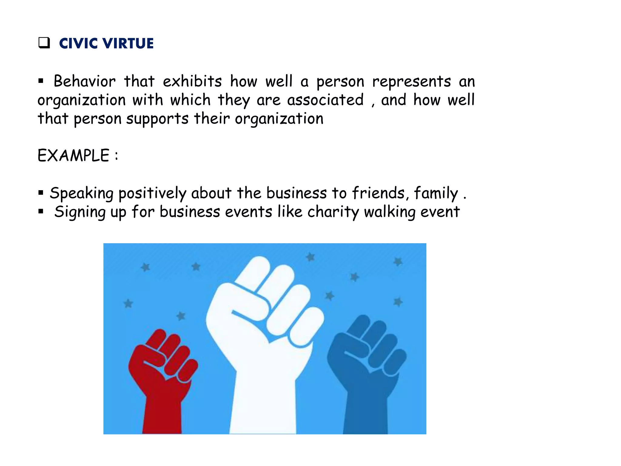 Organisational citizenship behaviour | PPTX