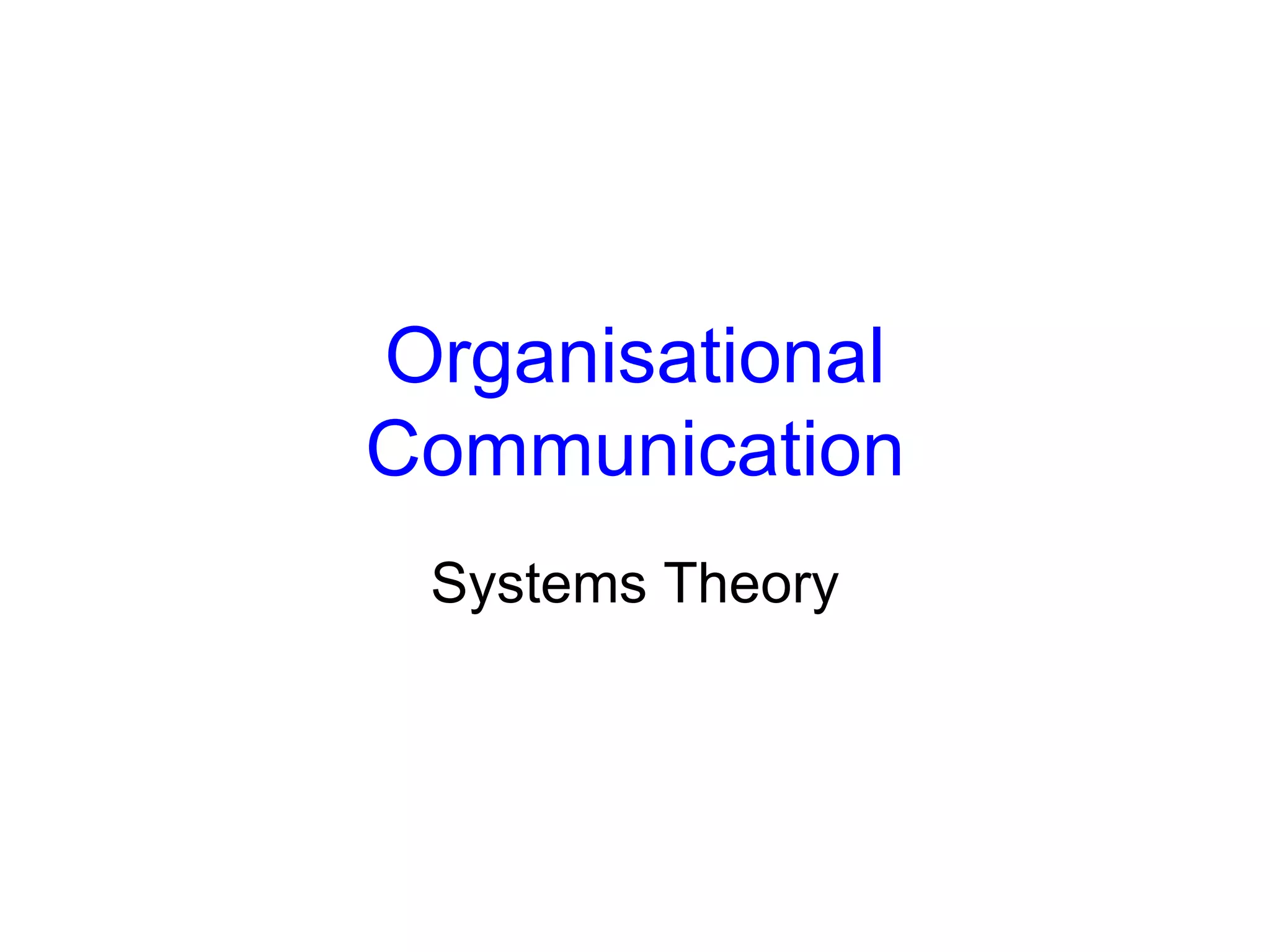 Organisational Communication | PPT