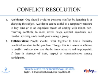 ORGANISATIONAL BEHAVIOUR- Organisational conflict | PPT