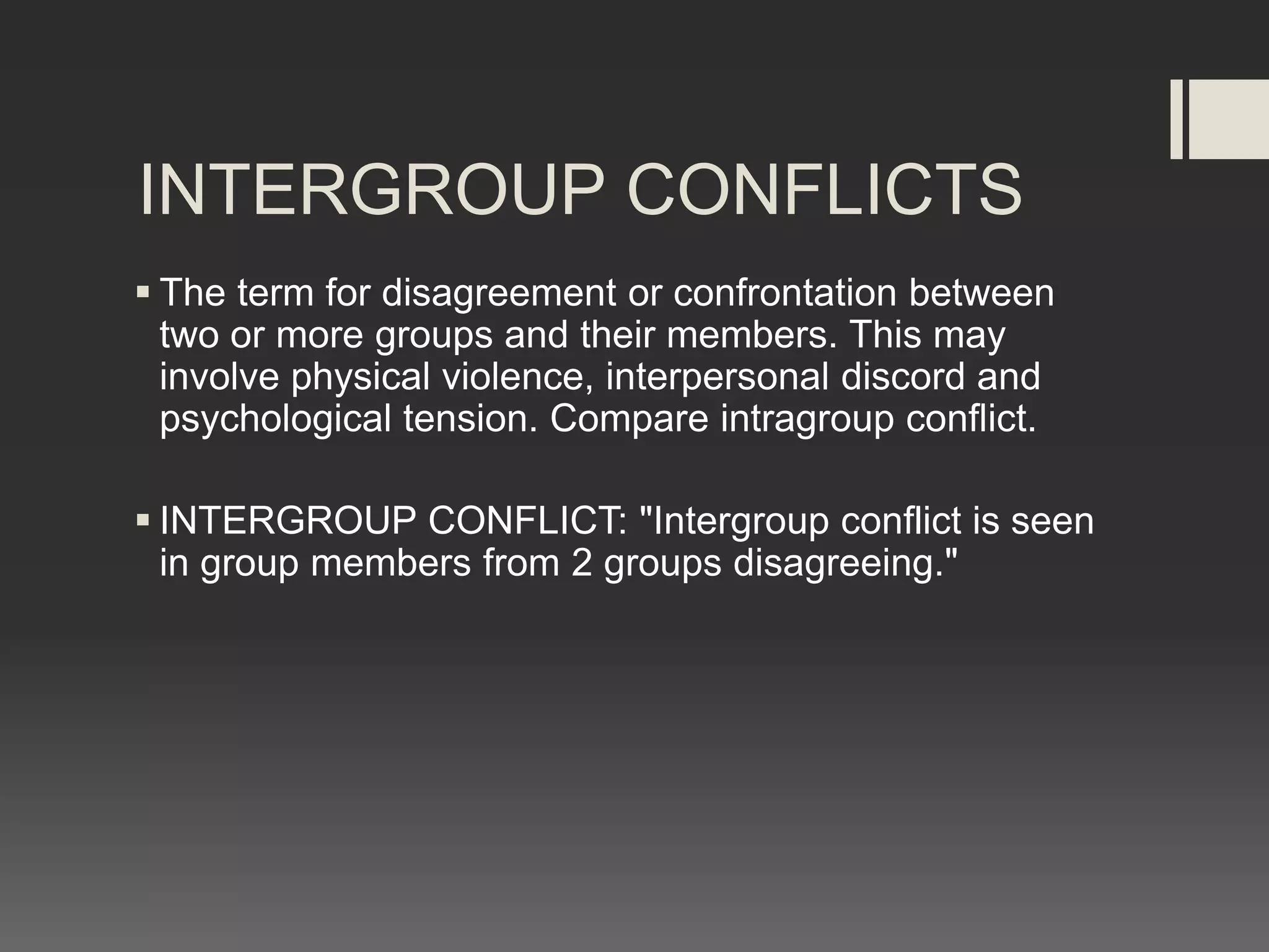 Organisational conflicts and resolution | PPTX