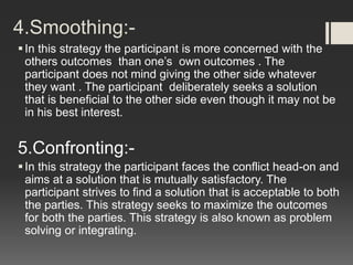 Organisational conflicts and resolution | PPTX