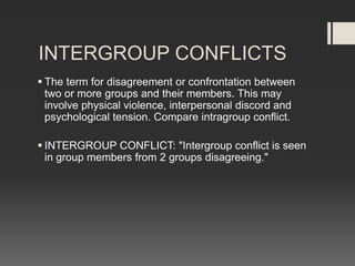 Organisational conflicts and resolution | PPTX