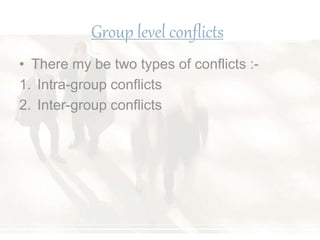 Organisational conflicts | PPTX
