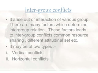 Organisational conflicts | PPT