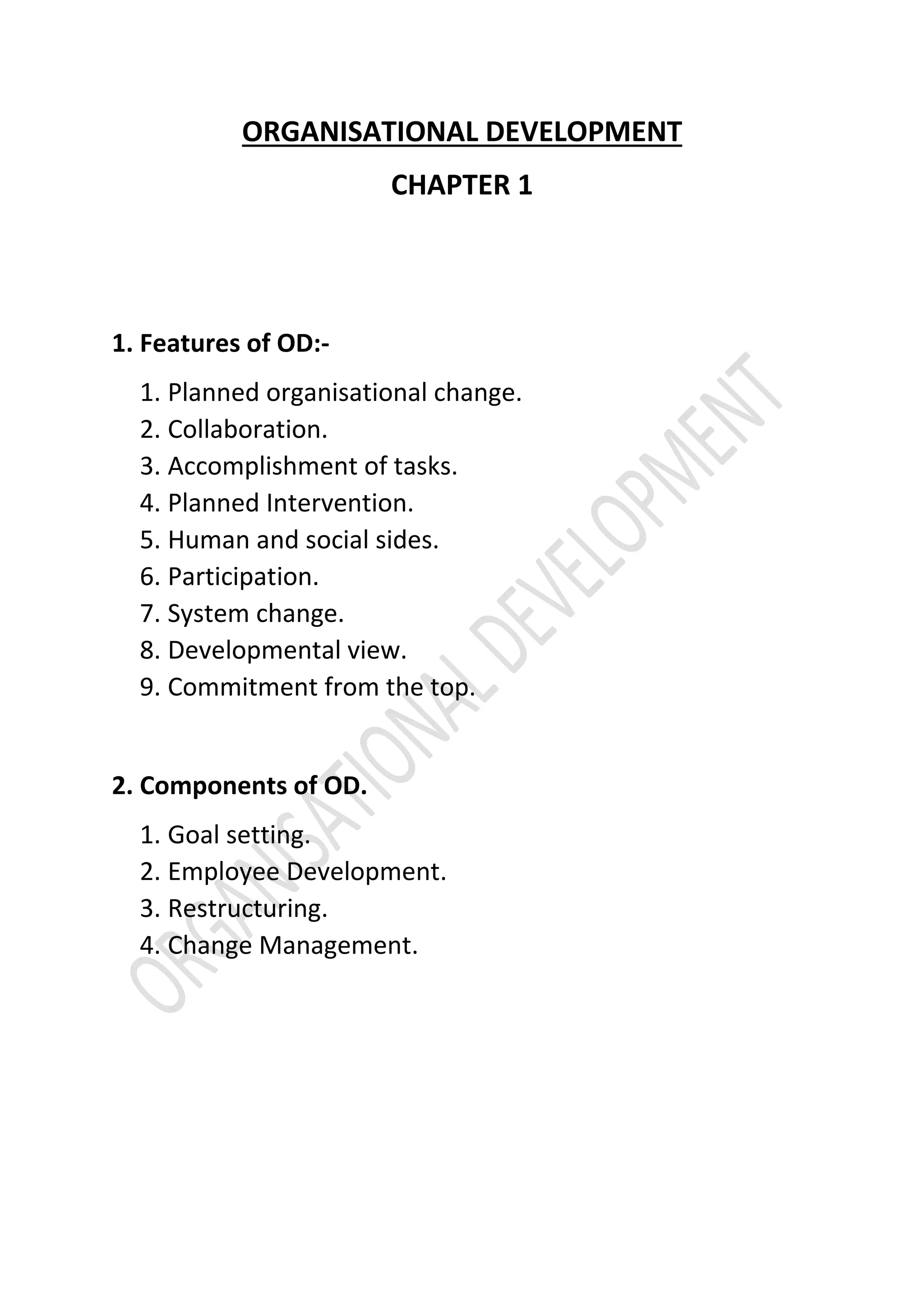 Organisational Development TYBMS | PDF