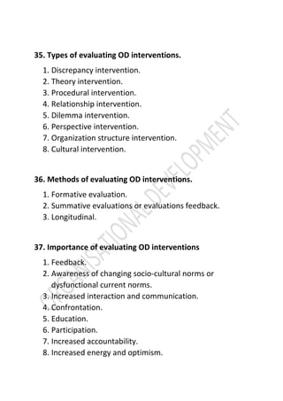 Organisational Development TYBMS | PDF