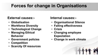 Organisational development & Change management | PPTX
