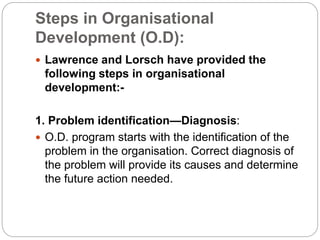 Organisational development (process & od vs md) | PPT