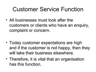 Organisational Functions | PPT