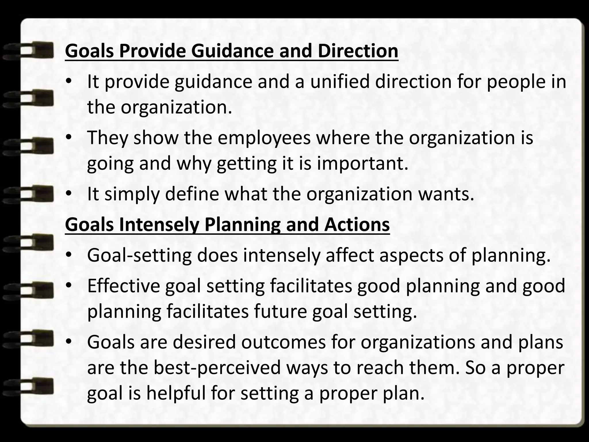 Organisational goals | PPTX