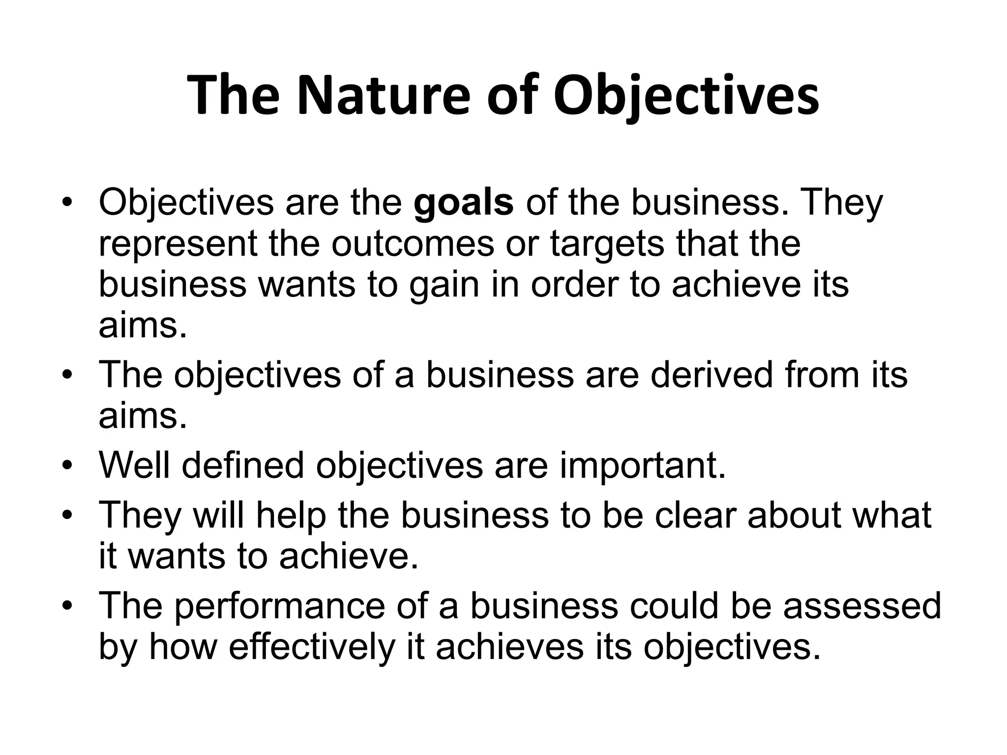 Organisational goals and objectives | PPTX