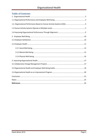 Organizational Health | PDF | Human Resources | Business