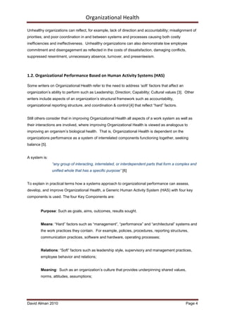Organizational Health | PDF | Human Resources | Business