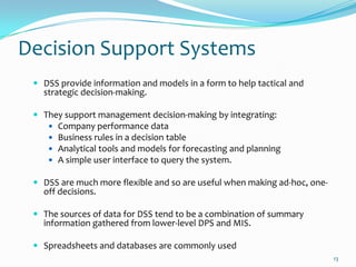 Organisational information systems | PPTX