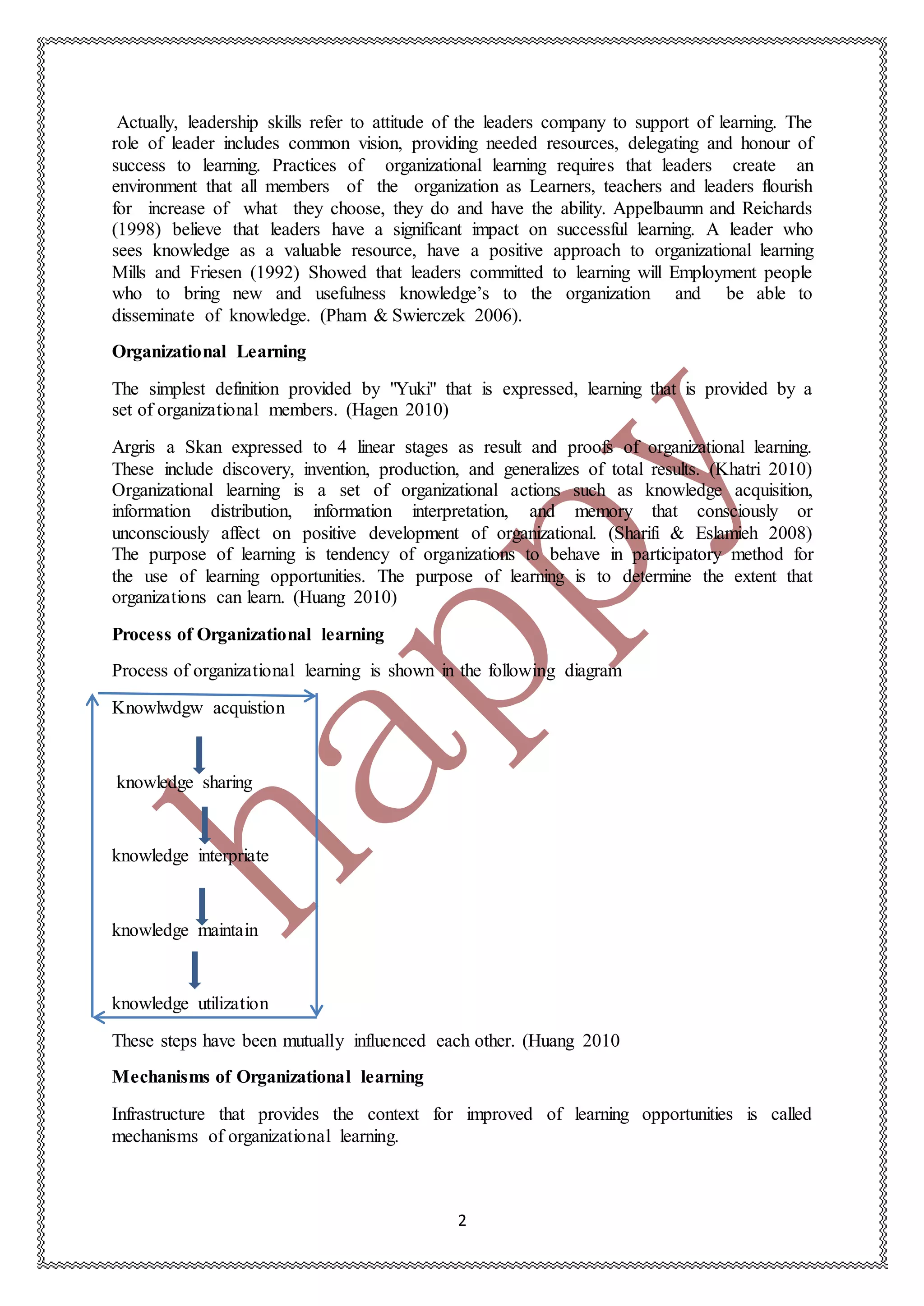 Organisational learning by priyadarshinee pradhan | PDF