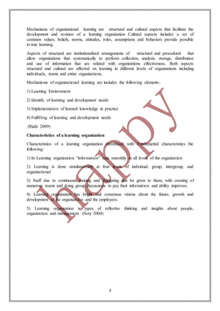 Organisational learning by priyadarshinee pradhan | PDF