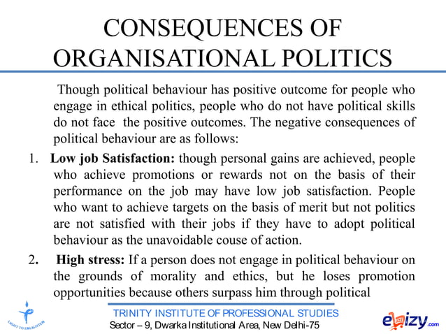 ORGANISATIONAL POLITICS-Organisational politics | PPT | Political ...