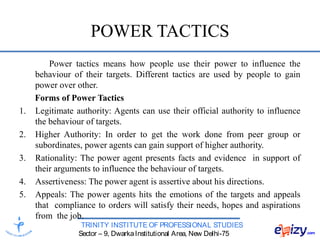 ORGANISATIONAL BEHAVIOUR - Organisational power | PPT | Science