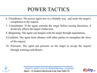 ORGANISATIONAL BEHAVIOUR - Organisational power | PPT | Science